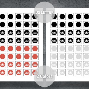 Checkers Game, Printable Checkers Game, Draught Board, Draughts Game, 8 ...