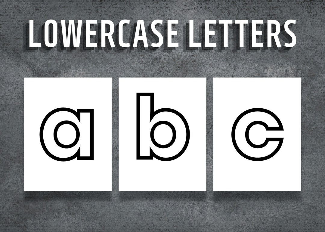 Lowercase Letters, Printable Alphabet, Editable a B C Pages, Alphabet ...