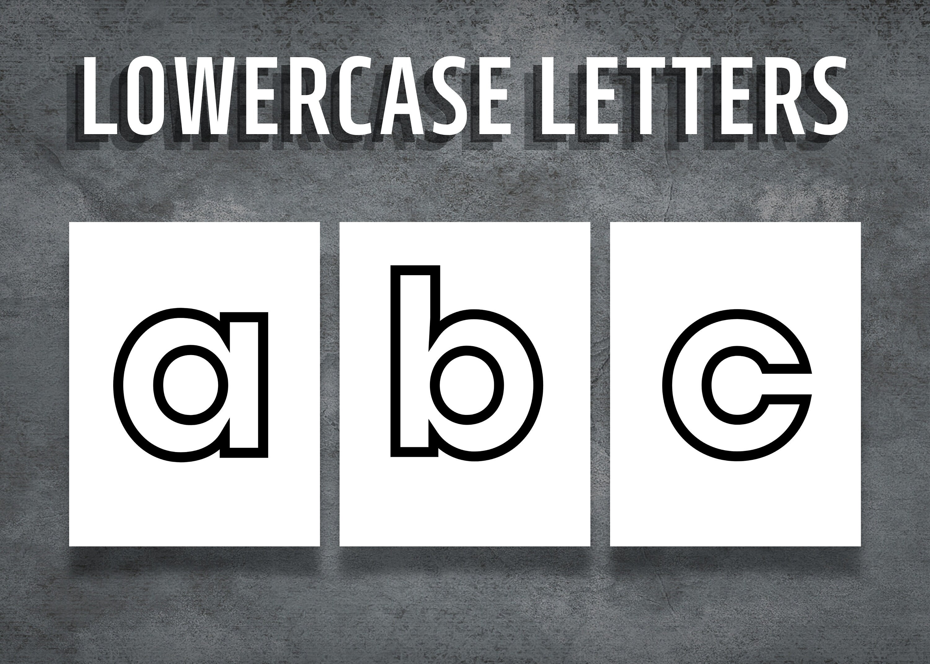 Lowercase Letters, Printable Alphabet, Editable a B C Pages, Alphabet ...