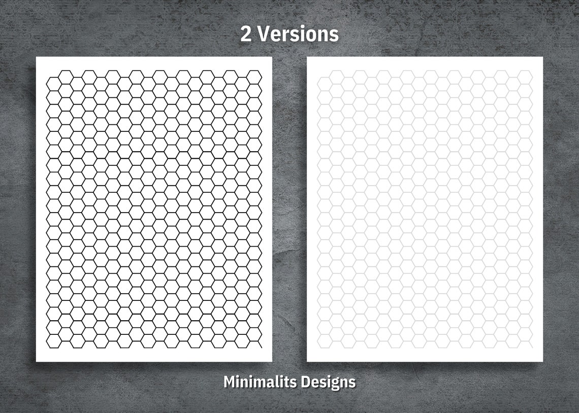 Organic Chemistry, Hexagon Grid Paper, Hexagon Paper, Hexagonal Graph ...