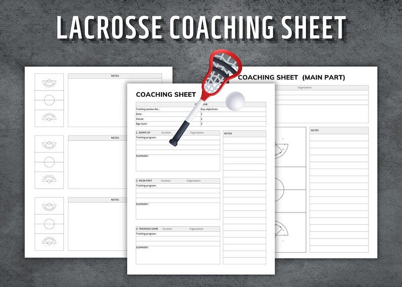 Lacrosse Coaching Sheet, Lacrosse Practice Plan, Lacrosse Game Day ...