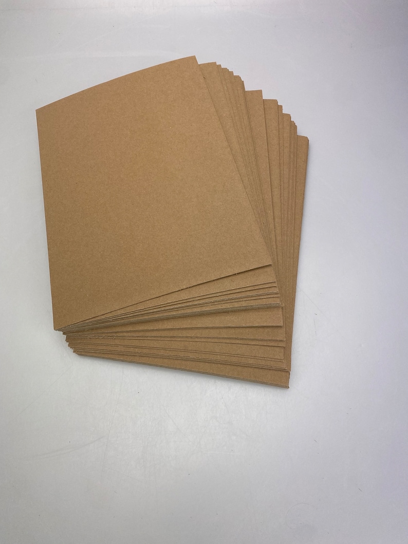 30 Pcs E-flute Brown A4 Corrugated Packing Cardboard Sheets - 1,5 Mm ...