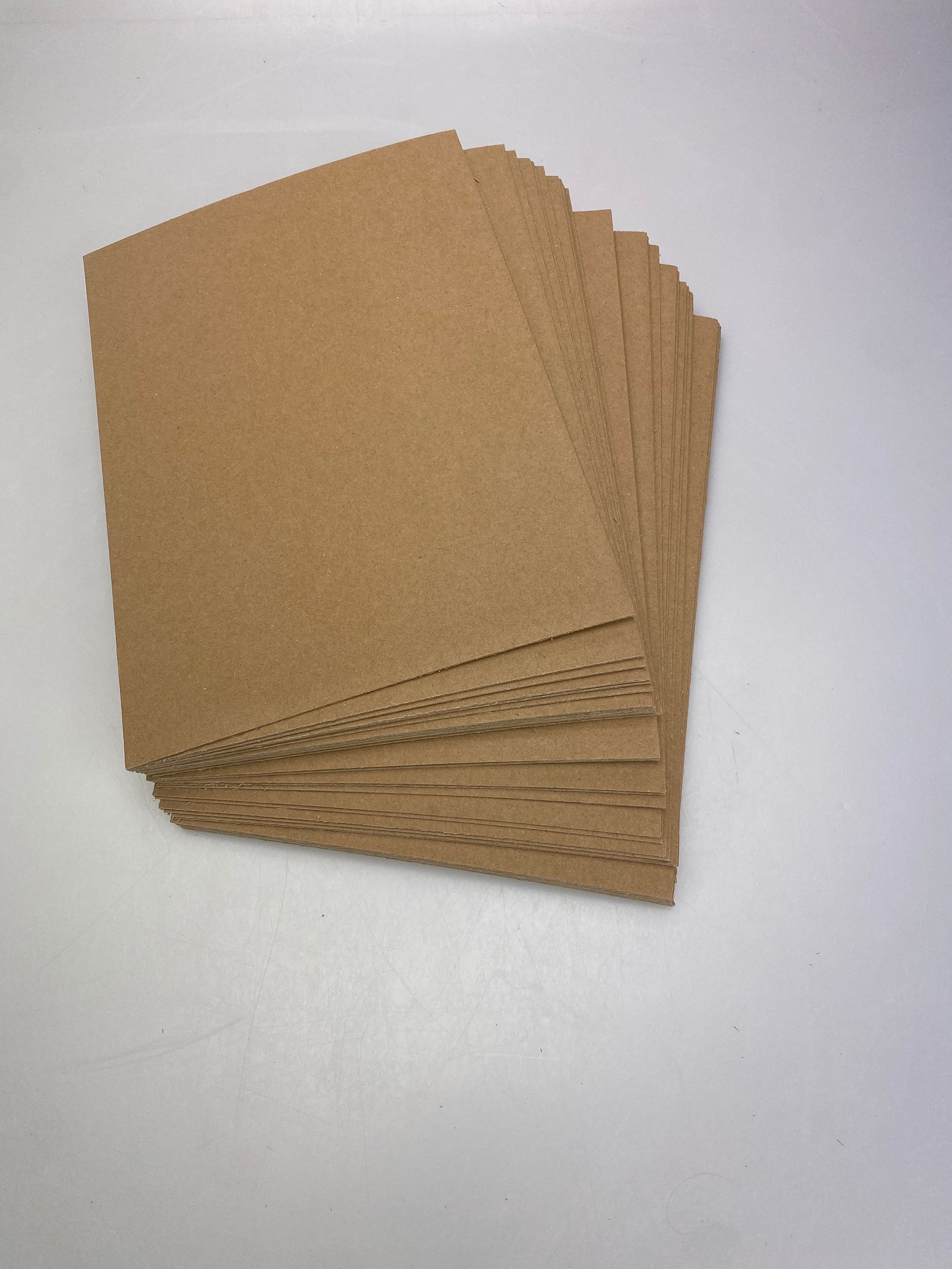 30 Pcs E-flute Brown A4 Corrugated Packing Cardboard Sheets - 1,5 Mm ...