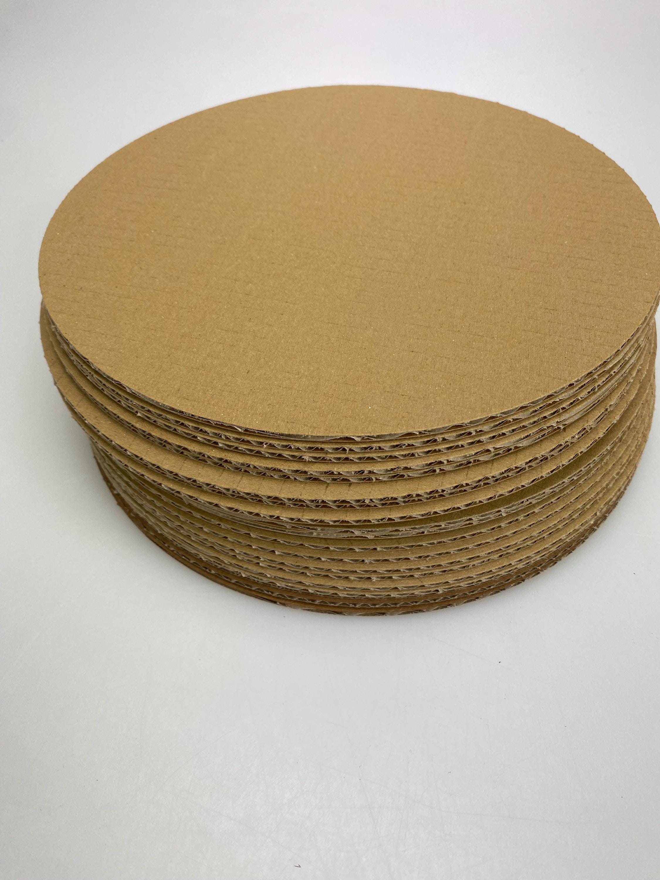 24 Cm (pack of 25 Pcs) Brown / Brown Corrugated Cardboard Circles - Etsy
