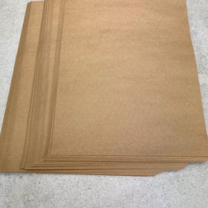 100 X Kraft Paper A4 Sheets - 100 Gsm Board for Crafts, Arts, and ...
