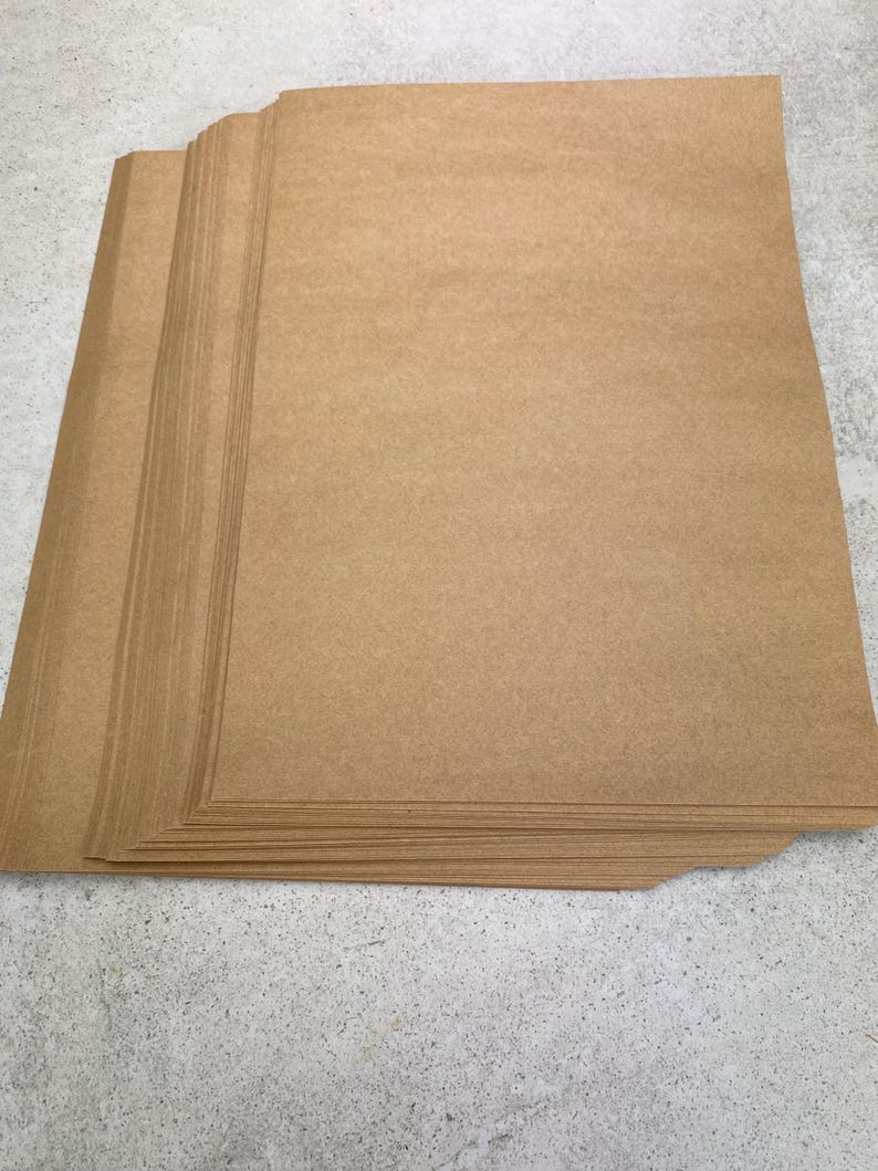 100 X Kraft Paper A4 Sheets - 100 Gsm Board for Crafts, Arts, and ...
