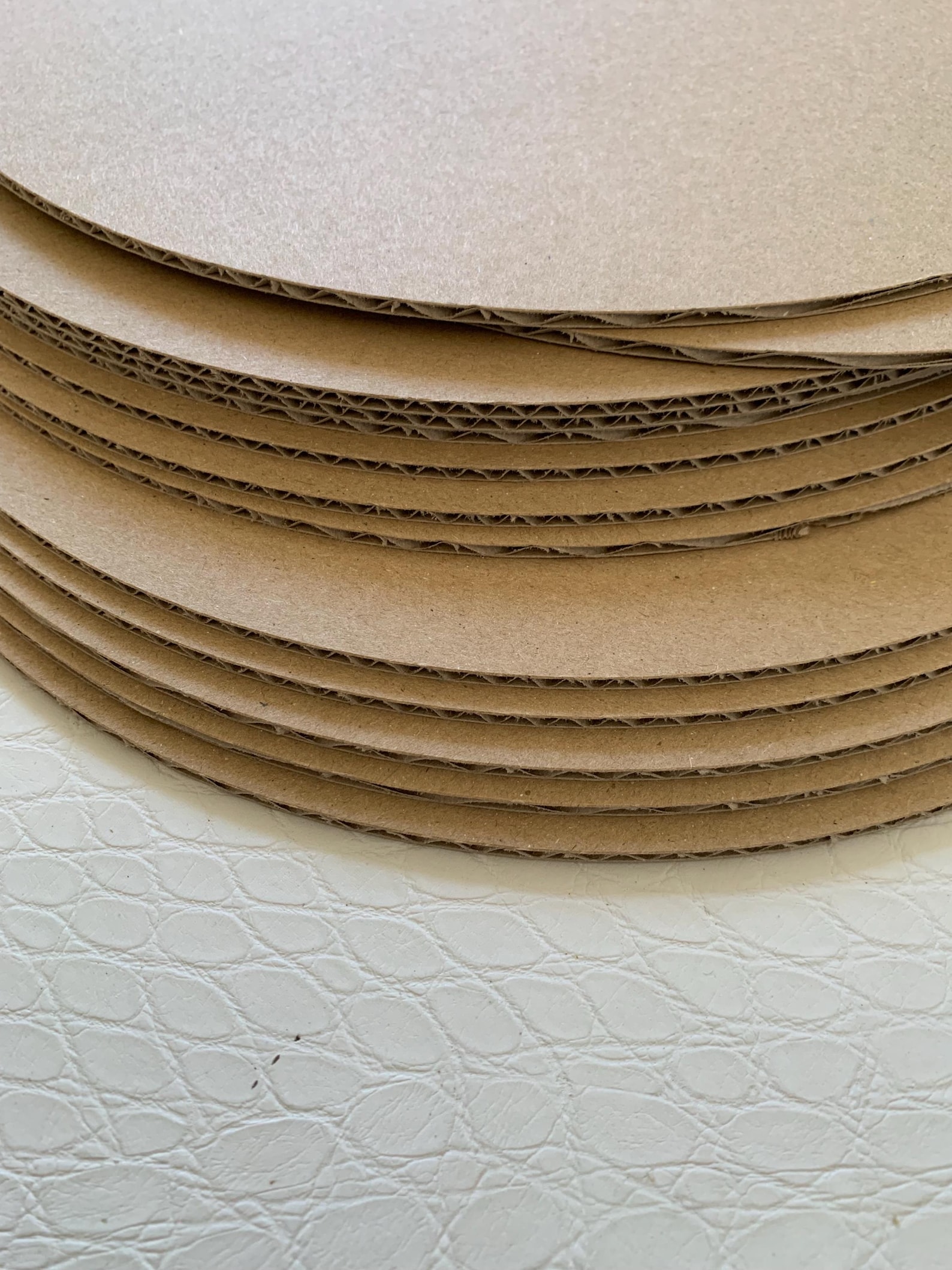 30cm (pack of 25 Pcs) Brown / Brown Corrugated Cardboard Circles - Etsy UK
