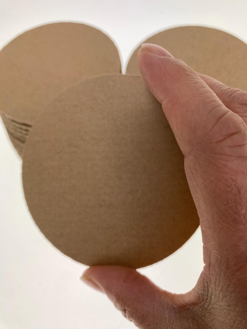 10 Cm (pack of 30 Pcs) Be-flute Corrugated Cardboard Circles - Etsy