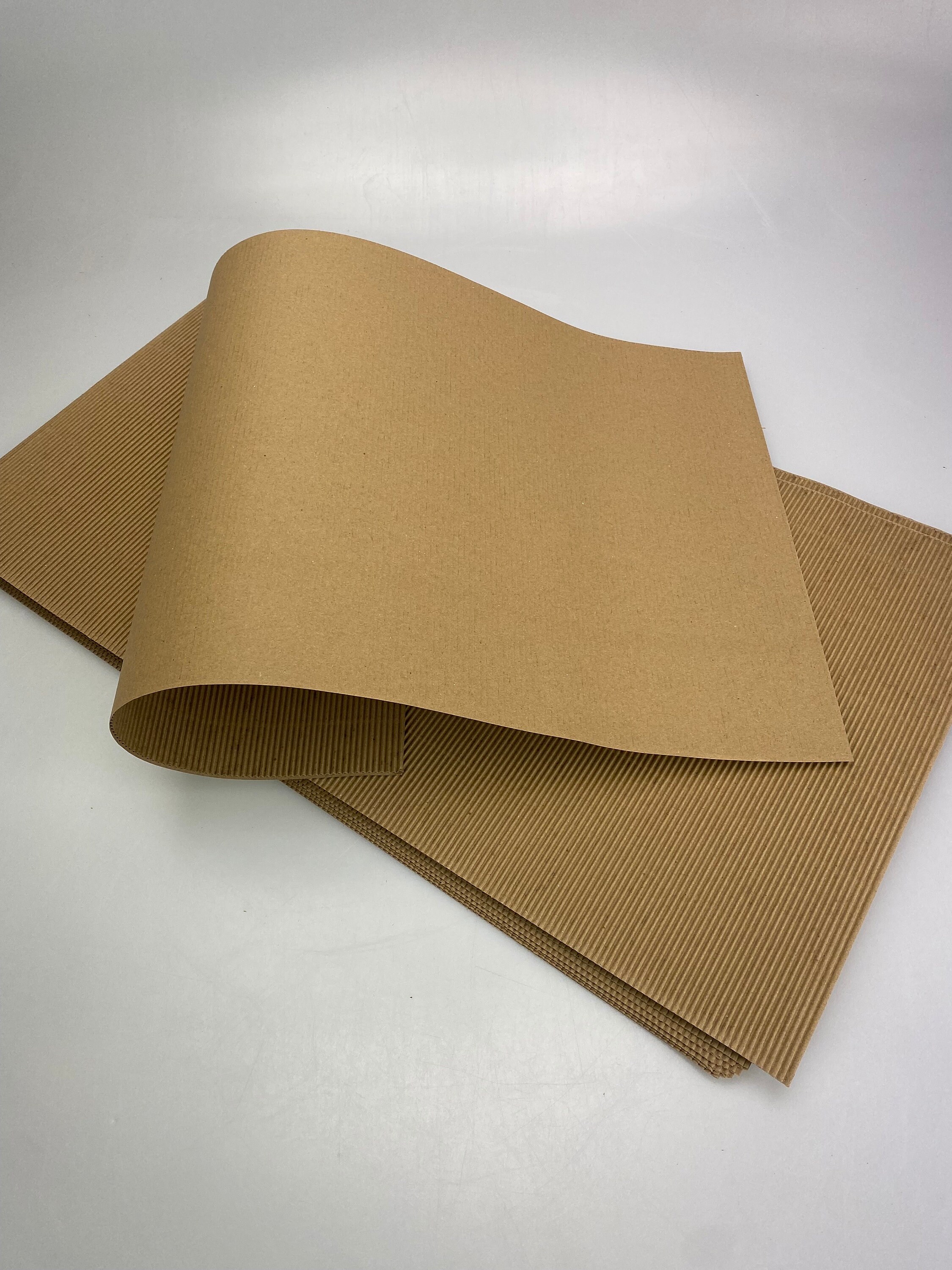 34 Cm X 59 Cm 10 Open E-flute Sheets Brown /brown 13.38 Inch X 23.22 ...