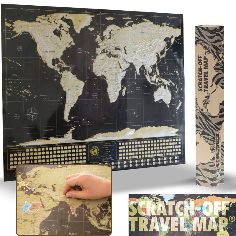 Scratch off World Map - Etsy