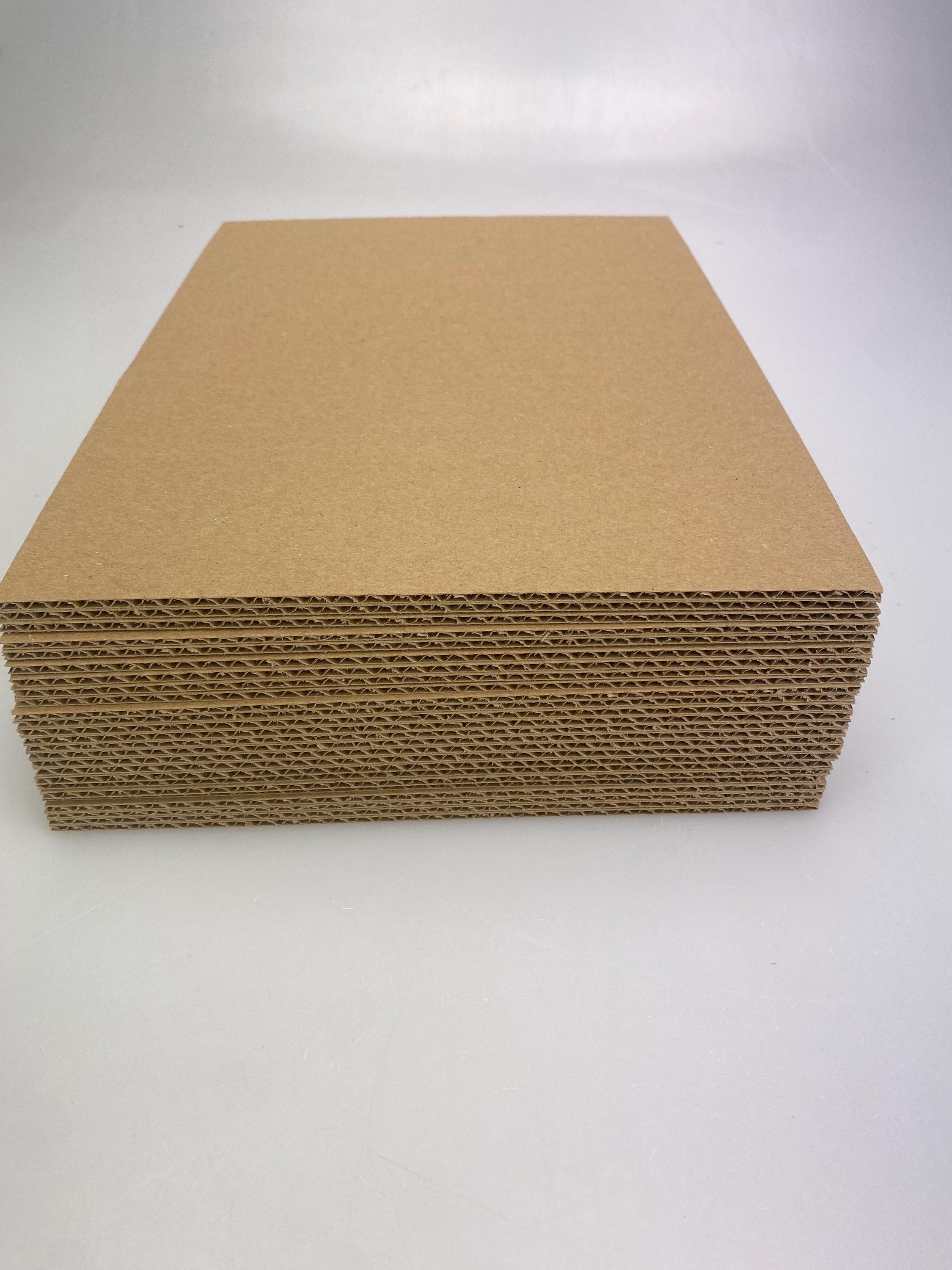 25 Pcs A4 Brown Corrugated Cardboard Sheets: 3mm Thick Card Board - Etsy