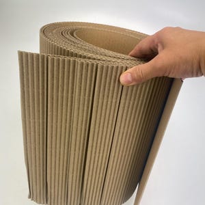 8 Open B-flute Sheets Brown /brown 11,8 Inch X 49 Inch (30 Cm X 1,25 M ...
