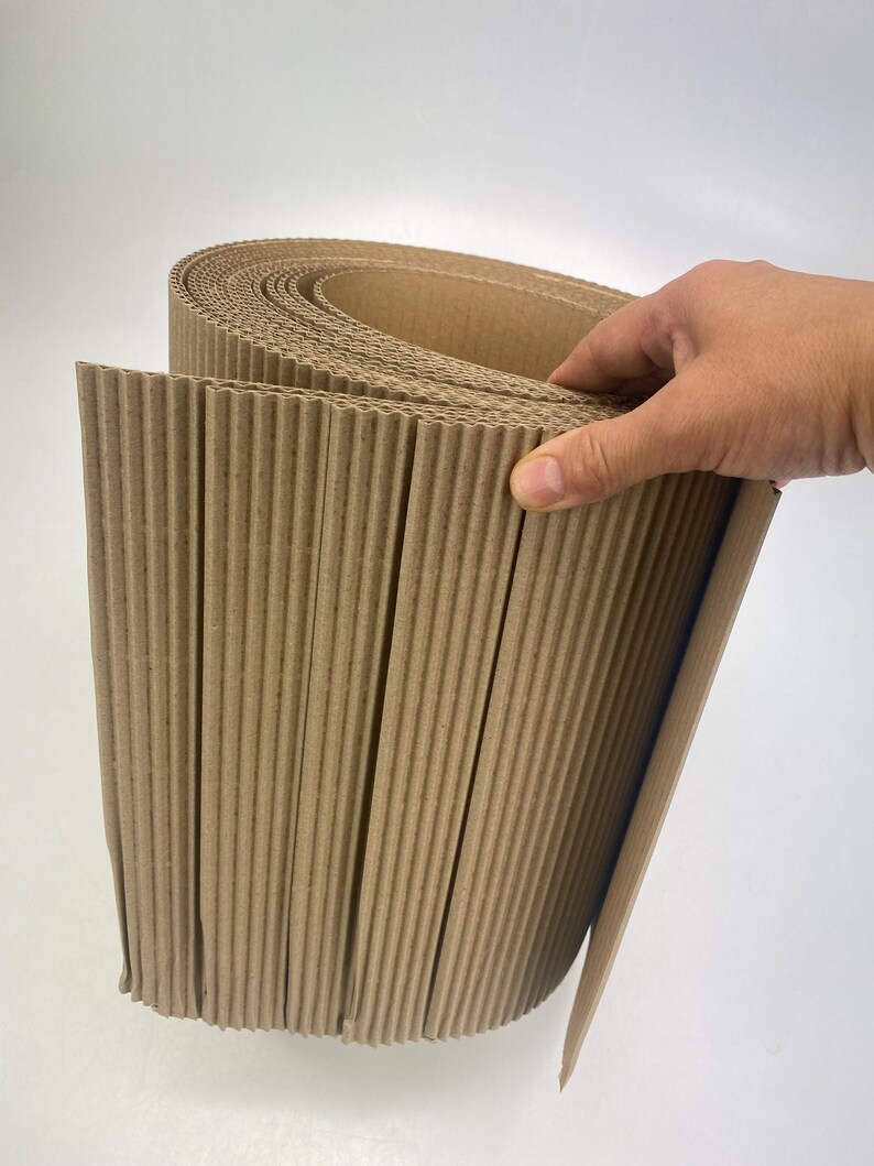 8 Open B-flute Sheets Brown /brown 11,8 Inch X 49 Inch (30 Cm X 1,25 M ...