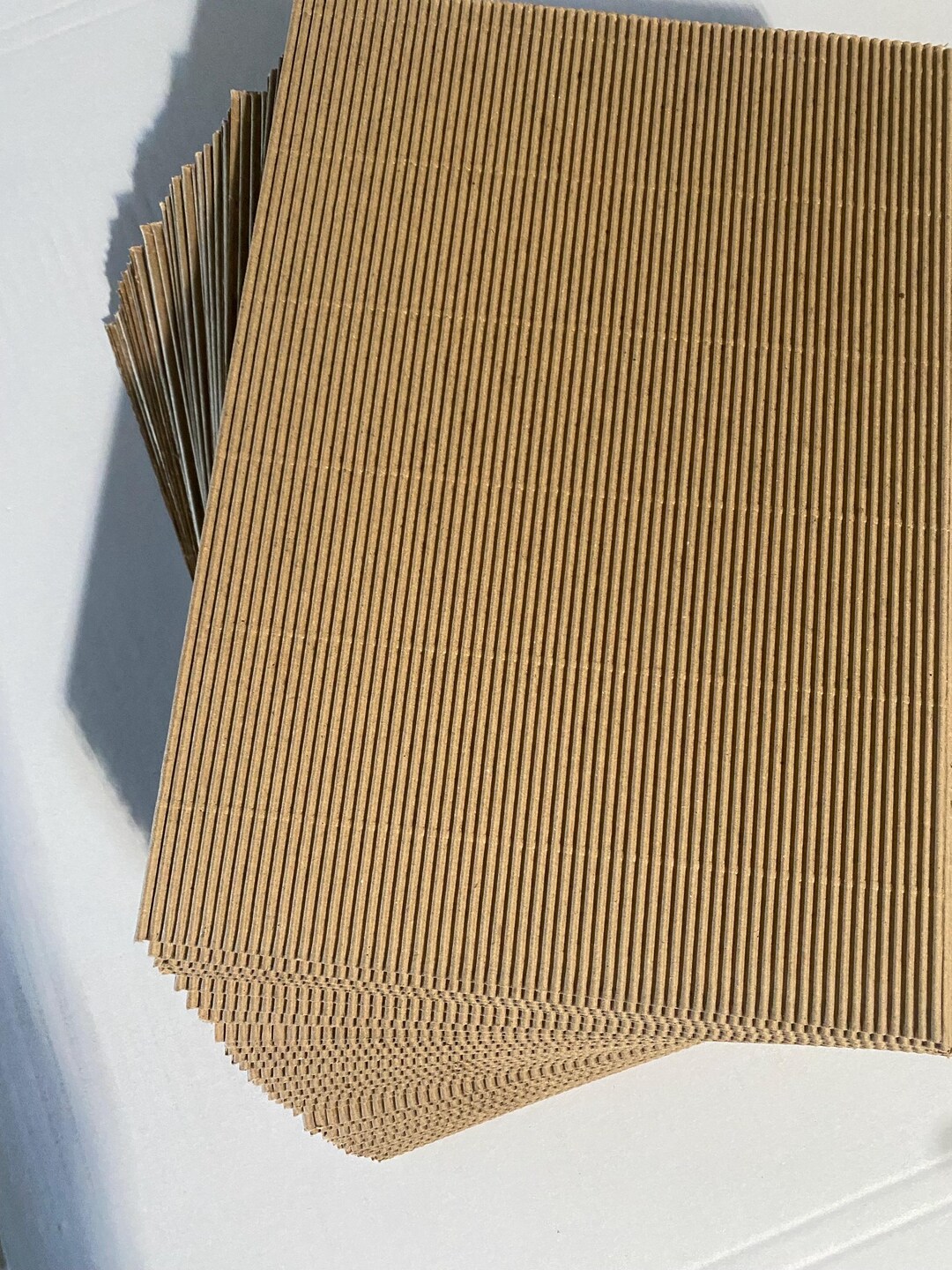 A4 35 Pcs Open E-flute Sheets Brown /brown, Corrugated Cardboard Open E ...