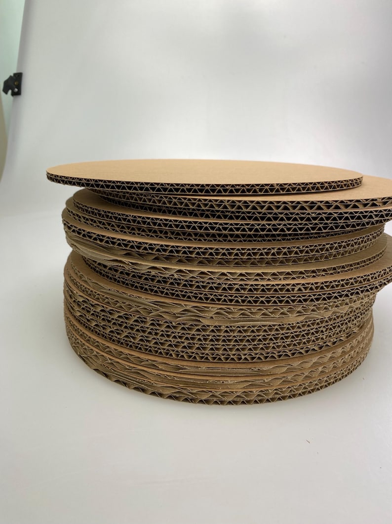 28 Cm BC Corrugated Cardboard Circle, 20 Pcs - Etsy