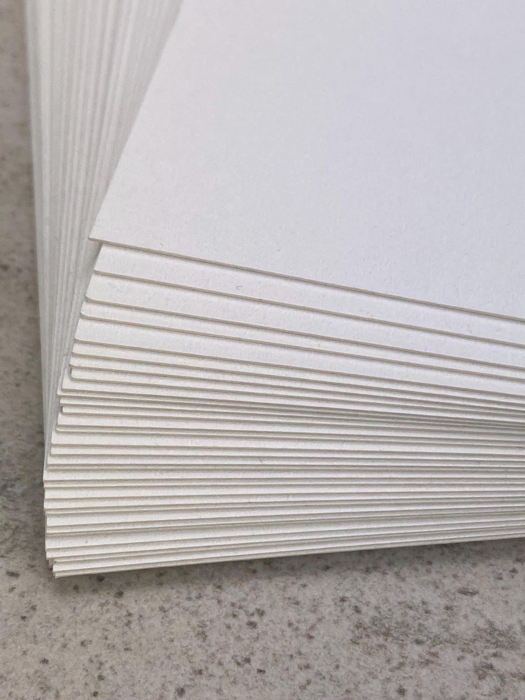 A5 35 Pcs X White 21 Cm X14 Cm Cardboard Sheets - 350 Gsm Board for ...