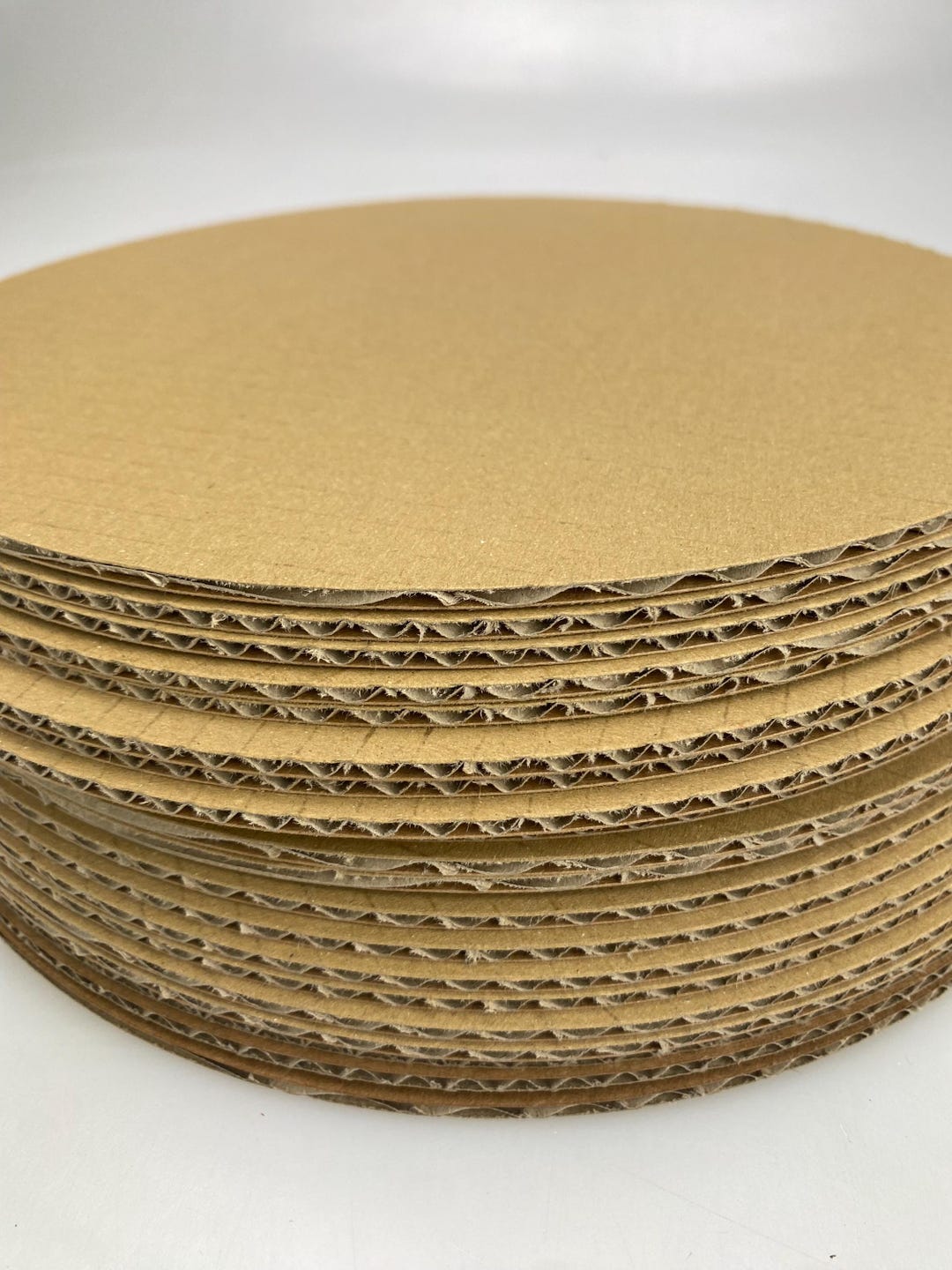 24 Cm (pack of 25 Pcs) Brown / Brown Corrugated Cardboard Circles - Etsy