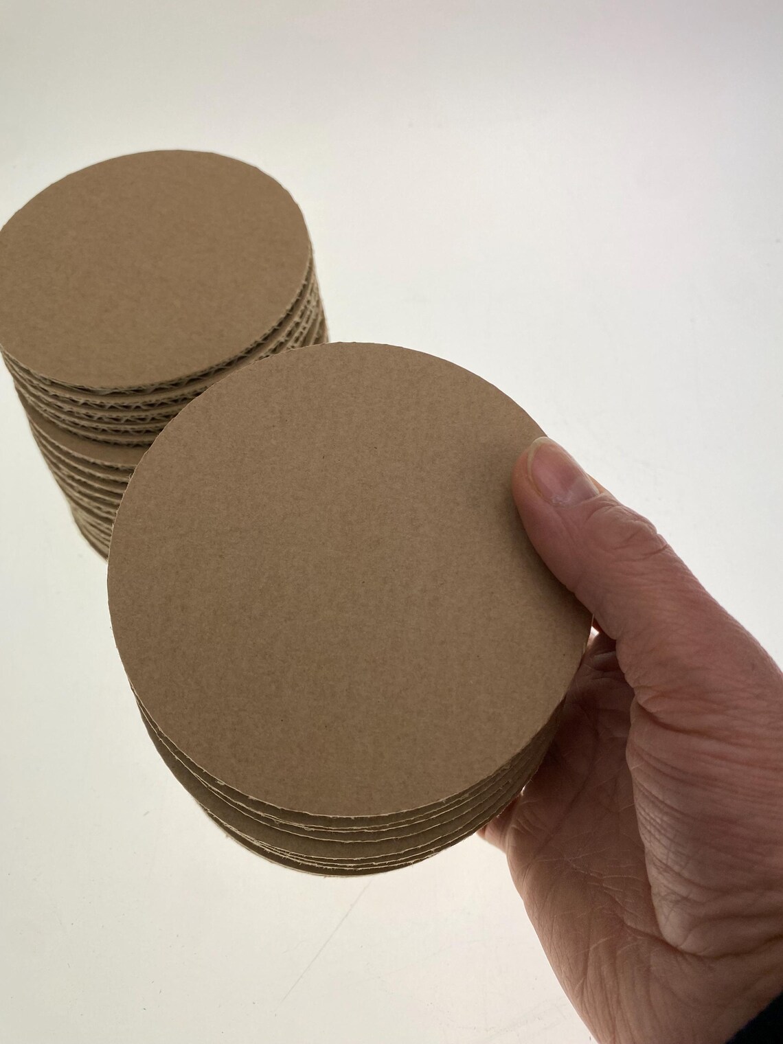 10 Cm (pack of 30 Pcs) Be-flute Corrugated Cardboard Circles - Etsy