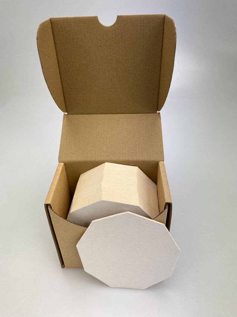 ZEZAZU 11 Cm Heavyweight(1,6mm) Blank White Paper Pulpboard Absorbent ...