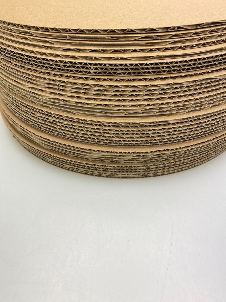 30cm (pack of 25 Pcs) Brown / Brown Corrugated Cardboard Circles - Etsy UK