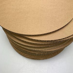 28 Cm BC Corrugated Cardboard Circle, 20 Pcs - Etsy