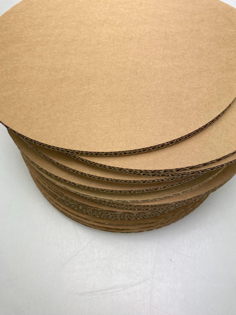 28 Cm BC Corrugated Cardboard Circle, 20 Pcs - Etsy