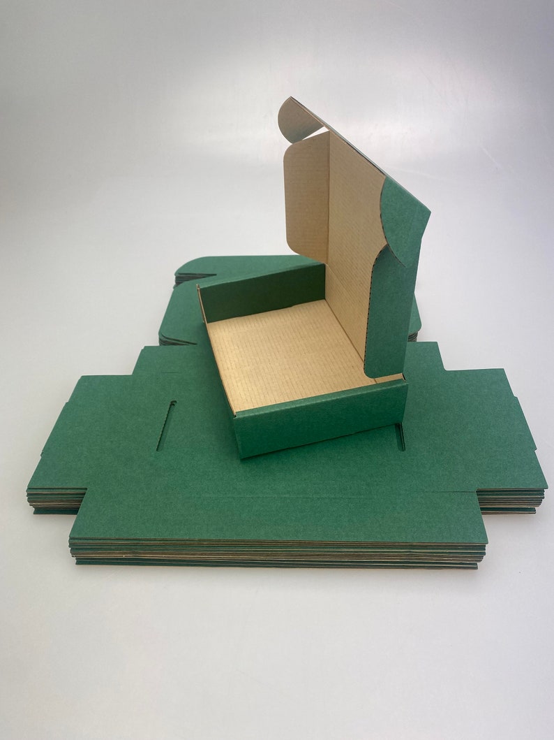 15 X Green Corrugated Cardboard Shipping Boxes, Royal Mail Small Parcel ...