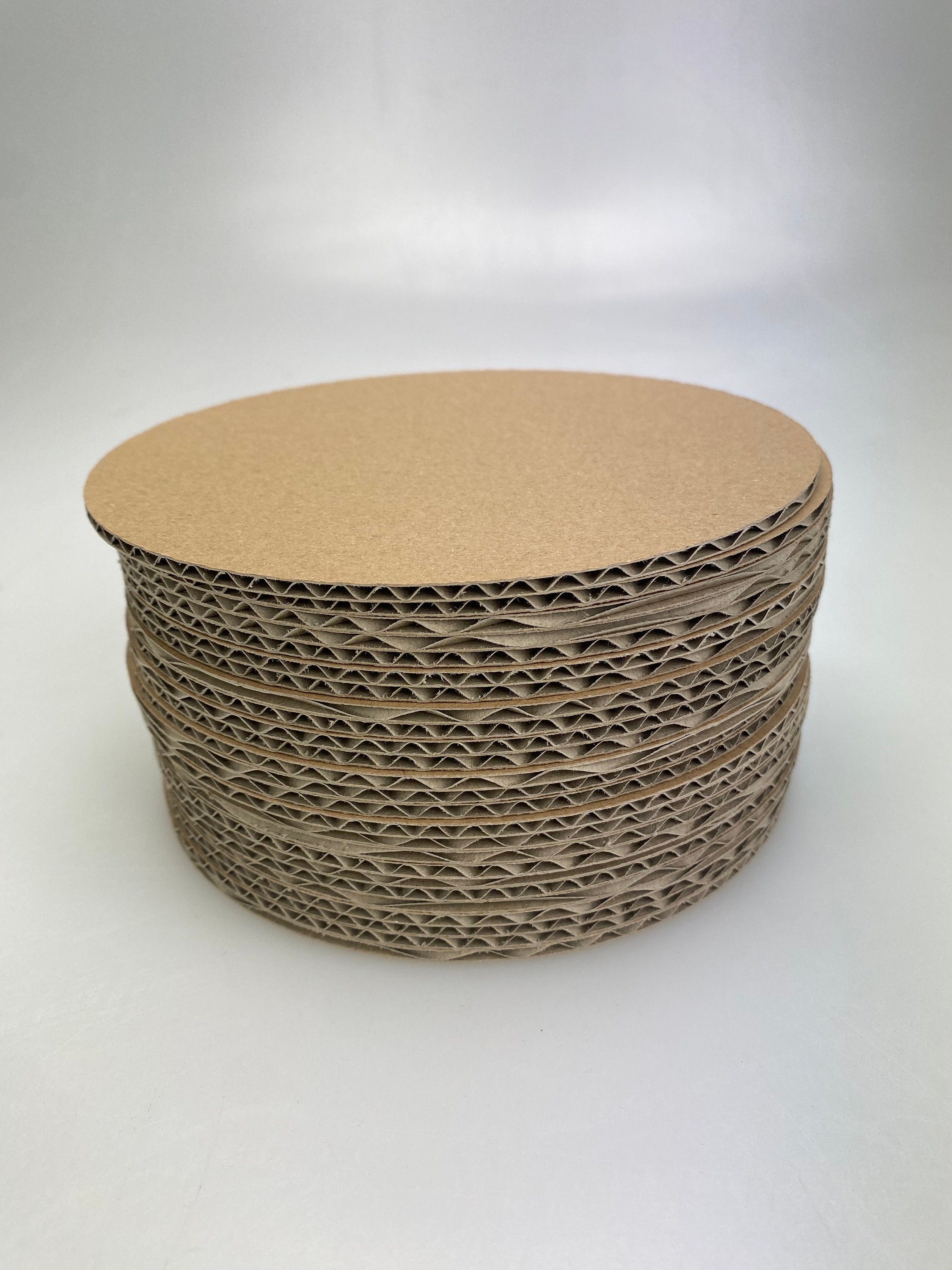 15 Cm (pack of 30 Pcs) Corrugated Cardboard Circles - Etsy