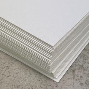 A5 35 Pcs X White 21 Cm X14 Cm Cardboard Sheets - 350 Gsm Board for ...