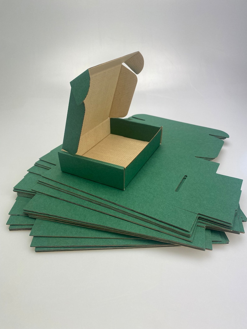 15 X Green Corrugated Cardboard Shipping Boxes, Royal Mail Small Parcel ...
