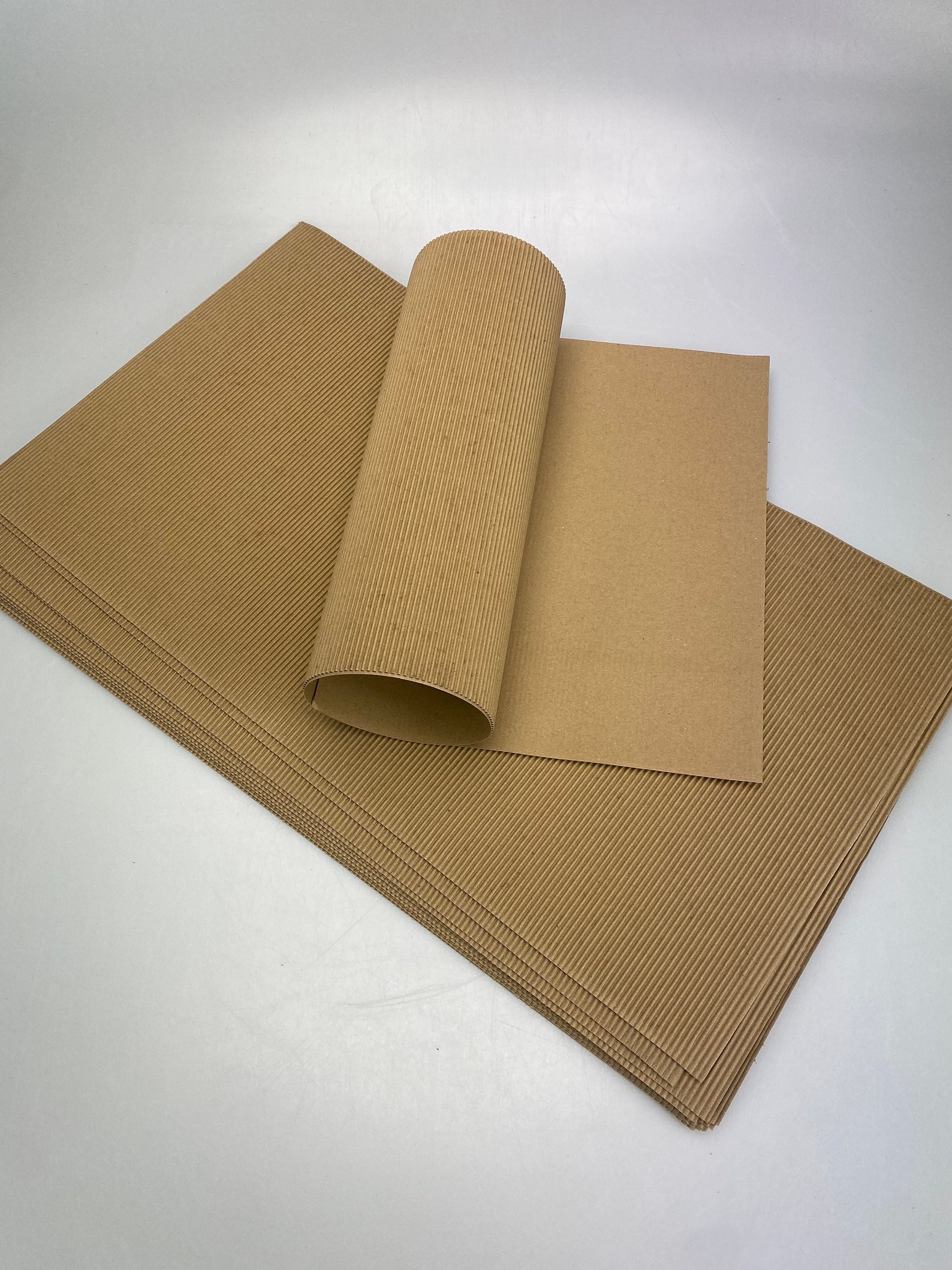 34 Cm X 59 Cm 10 Open E-flute Sheets Brown /brown 13.38 Inch X 23.22 ...