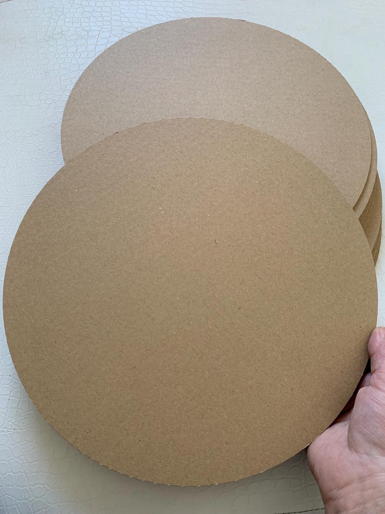 30cm (pack of 25 Pcs) Brown / Brown Corrugated Cardboard Circles - Etsy UK