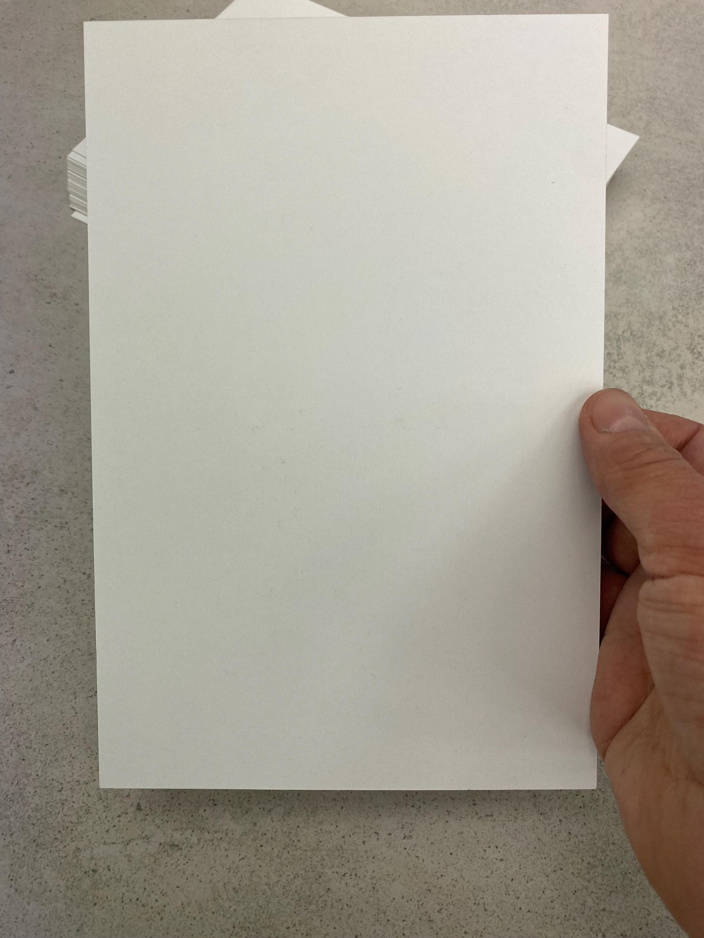 A5 35 Pcs X White 21 Cm X14 Cm Cardboard Sheets - 350 Gsm Board for ...