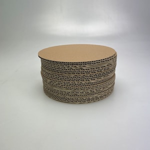 15 Cm (pack of 30 Pcs) Corrugated Cardboard Circles - Etsy