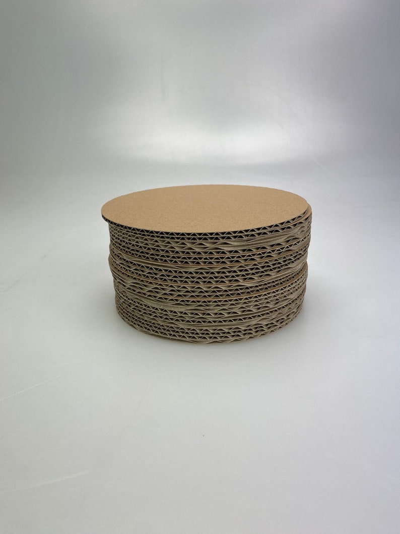 15 Cm (pack of 30 Pcs) Corrugated Cardboard Circles - Etsy