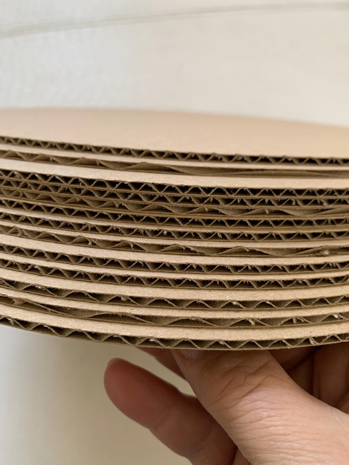 30cm (pack of 25 Pcs) Brown / Brown Corrugated Cardboard Circles - Etsy UK