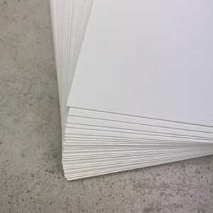 A5 35 Pcs X White 21 Cm X14 Cm Cardboard Sheets - 350 Gsm Board for ...