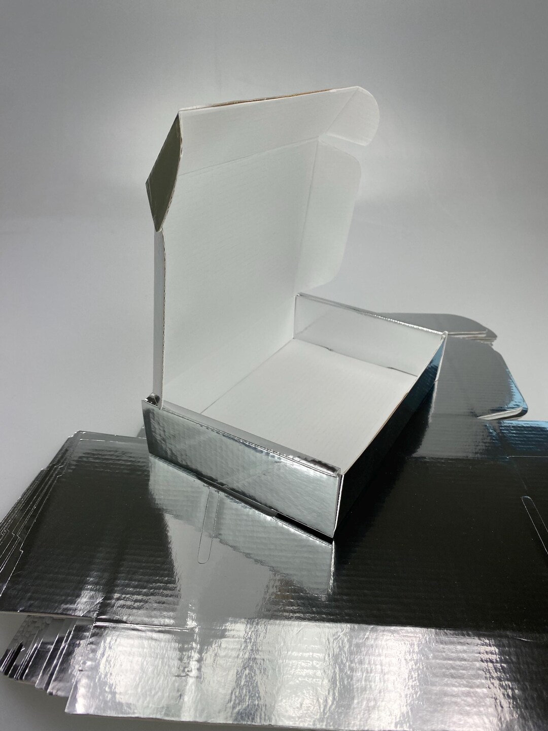 15 "metallic Effect" Corrugated Cardboard Shipping Boxes, Small Parcel ...