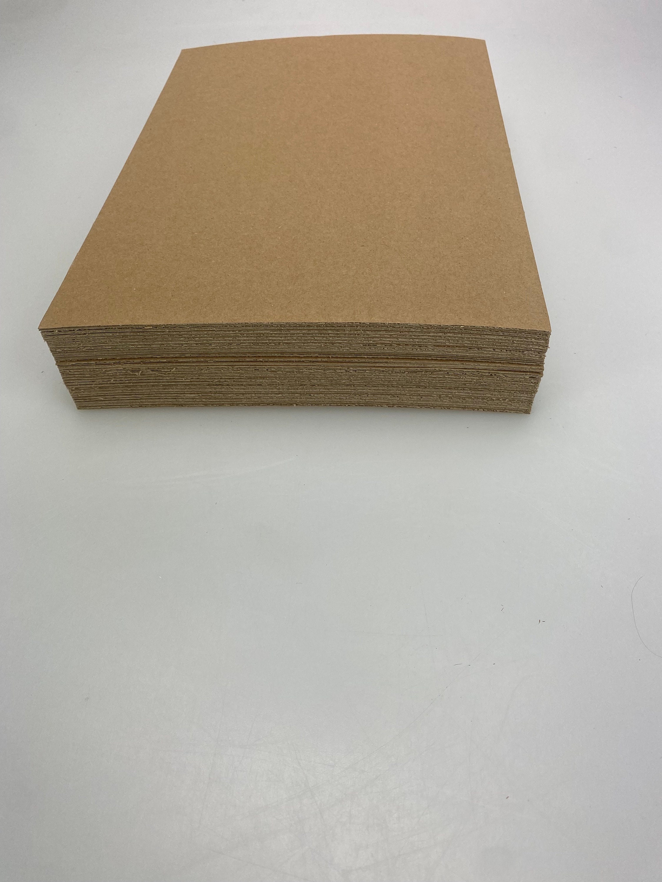 30 Pcs E-flute Brown A4 Corrugated Packing Cardboard Sheets - 1,5 Mm ...