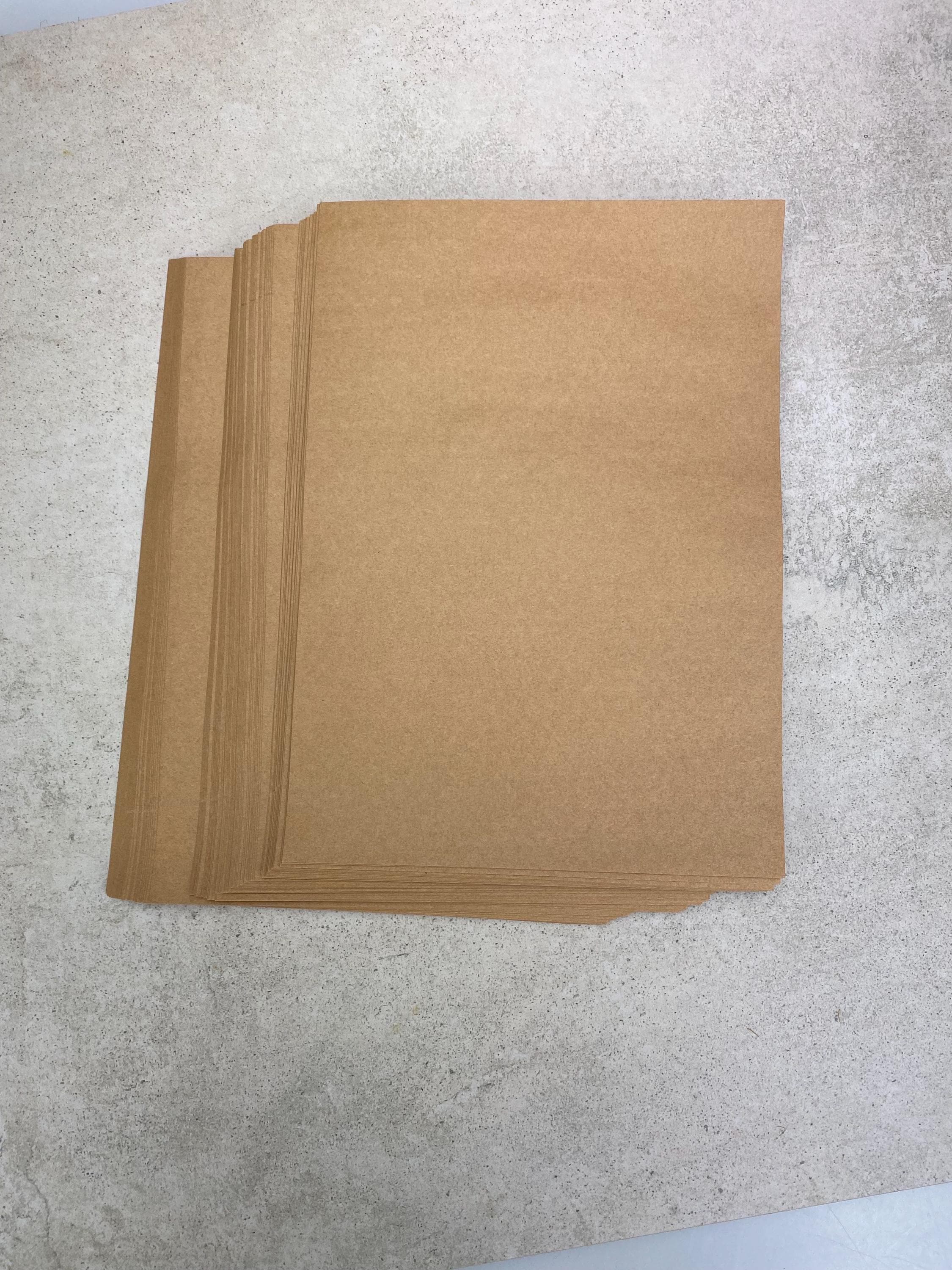 100 X Kraft Paper A4 Sheets - 100 Gsm Board for Crafts, Arts, and ...