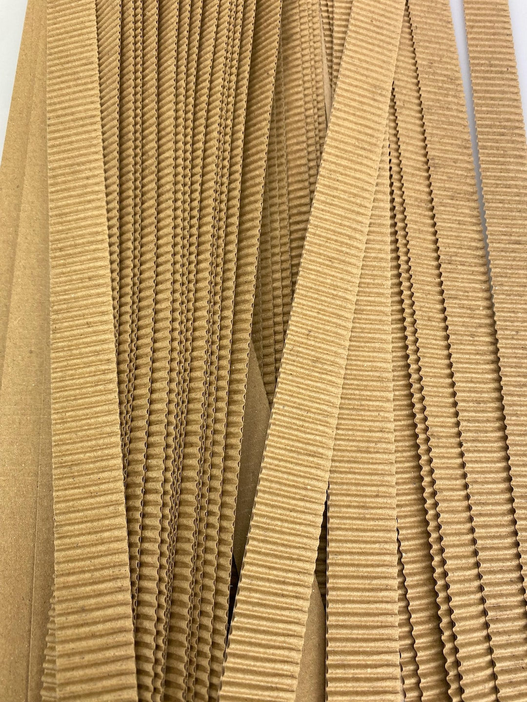 2 X 70 Cm Brown Corrugated Cardboard E-flute Strips (pack of 50) - Etsy