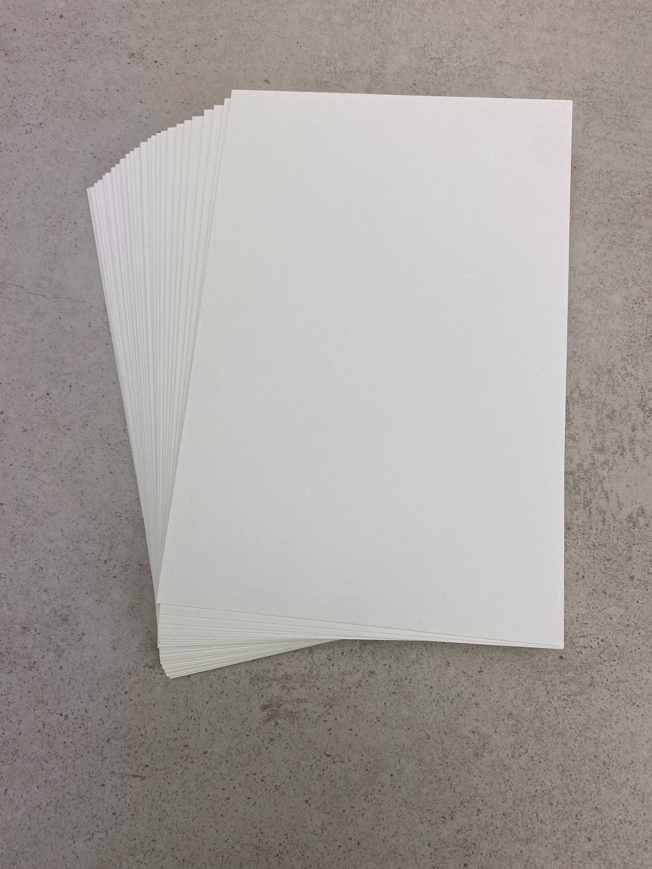 A5 35 Pcs X White 21 Cm X14 Cm Cardboard Sheets - 350 Gsm Board for ...