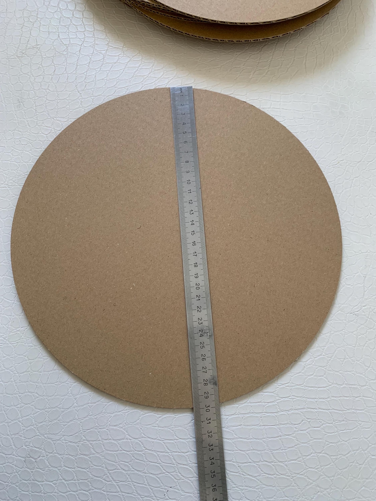30cm (pack of 25 Pcs) Brown / Brown Corrugated Cardboard Circles - Etsy UK