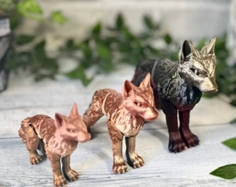 Wolf Jointed Animal Craft Easy Assembly Articulated Wolf Nature ...