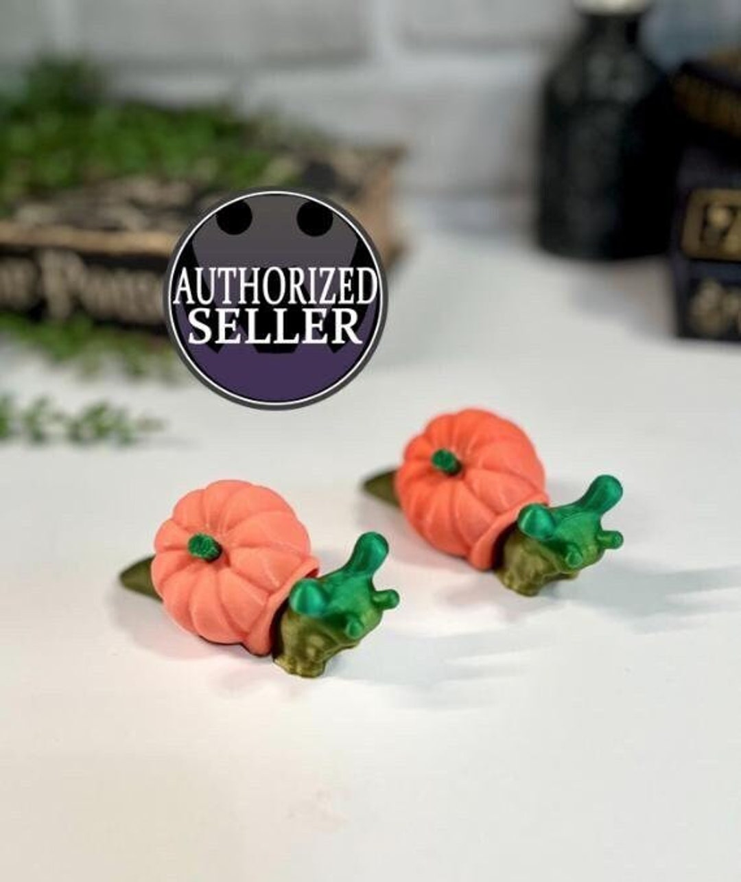 Pumpkin Snail Fidget | Halloween Flexi | Fall Desk Toy - Etsy