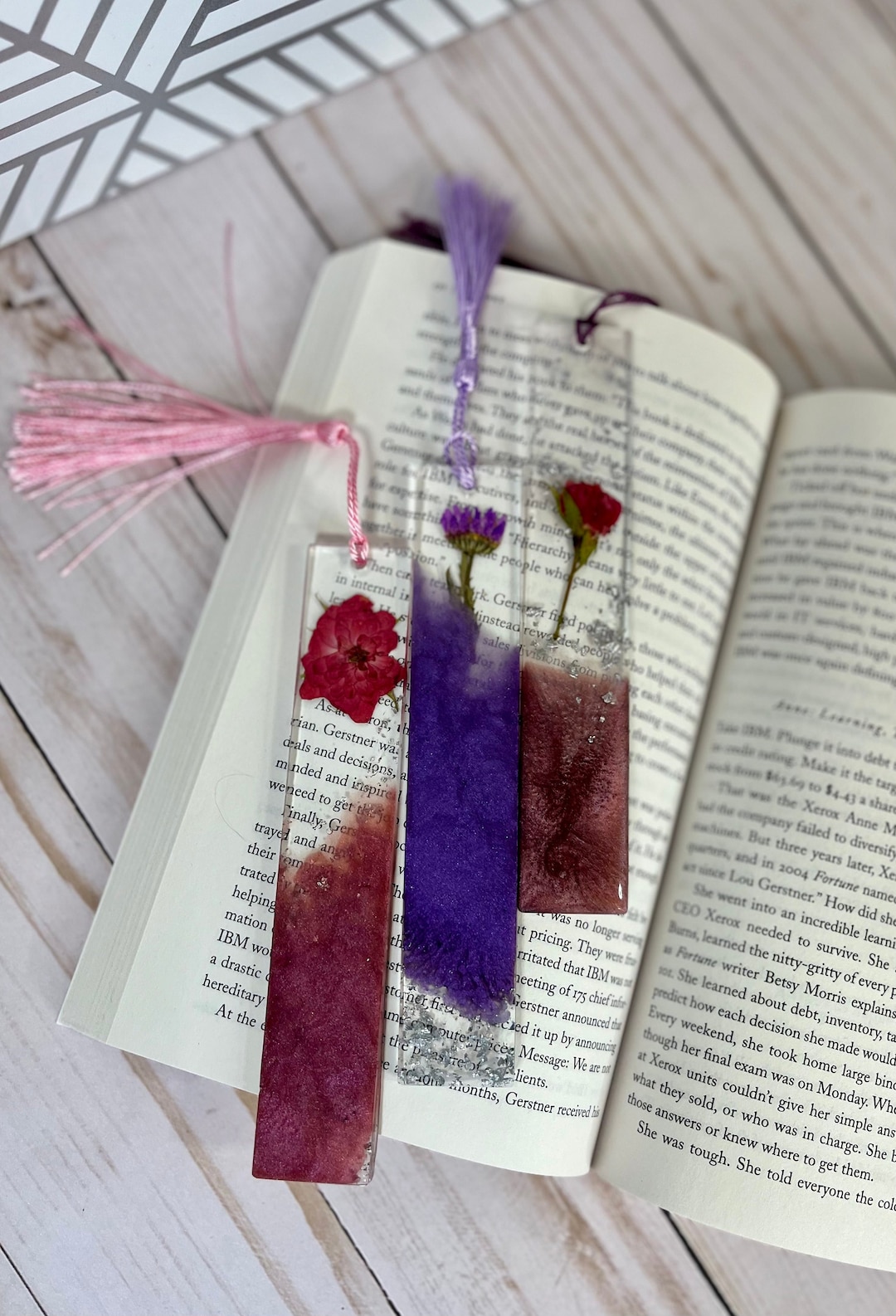 Custom Flower Bookmarks - Etsy