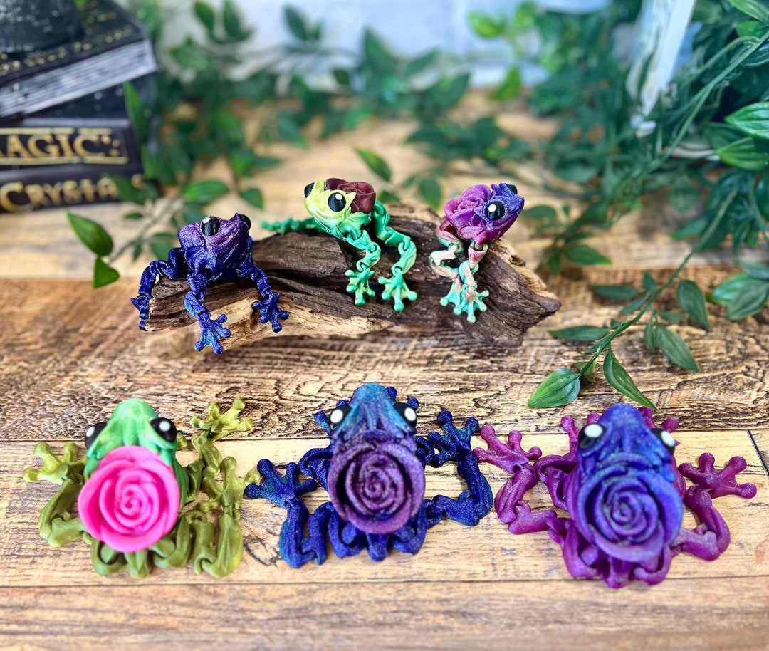 Rose Frog Articulating Fidget Toy - Etsy