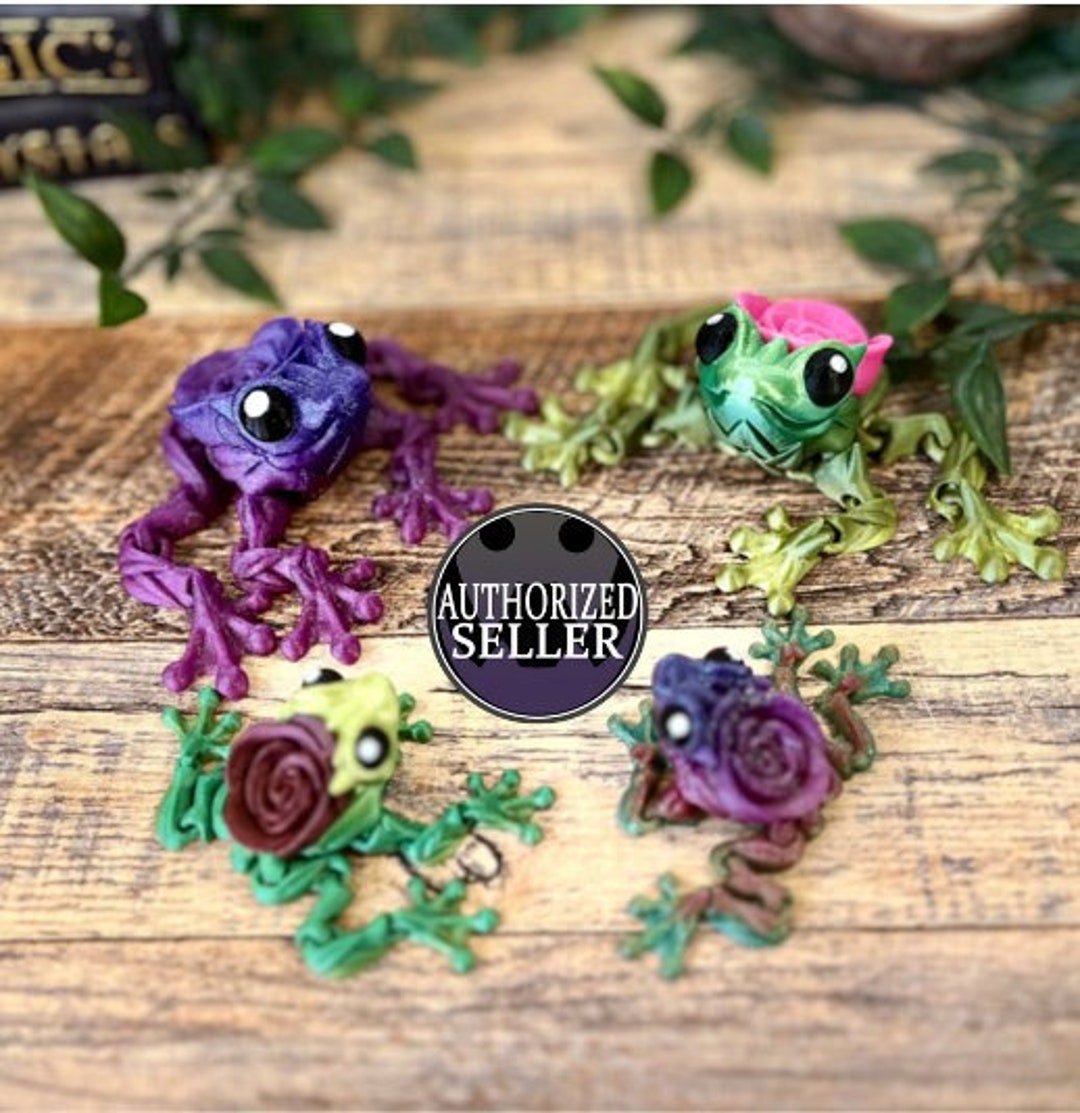 Rose Frog Articulating Fidget Toy - Etsy