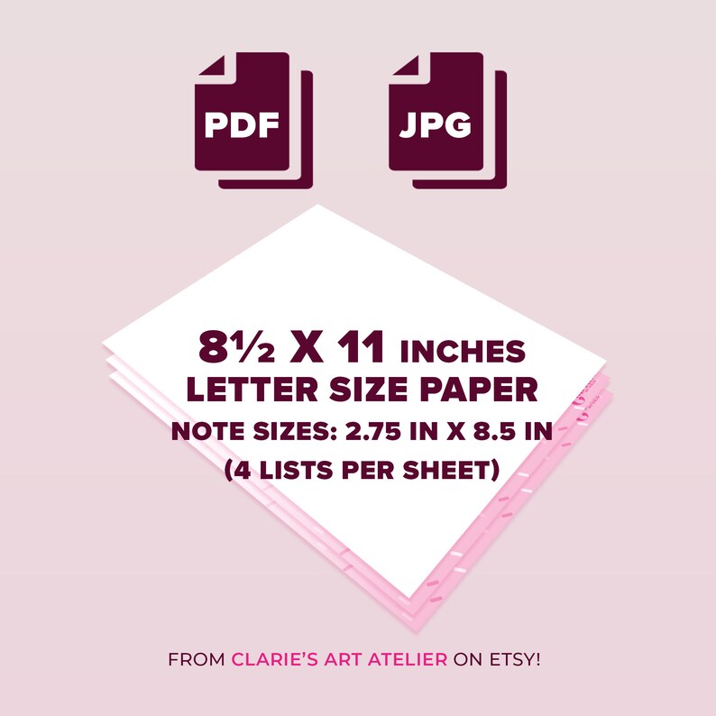 Cute To-do List Printable | Daily To-do List, Instant Download ...