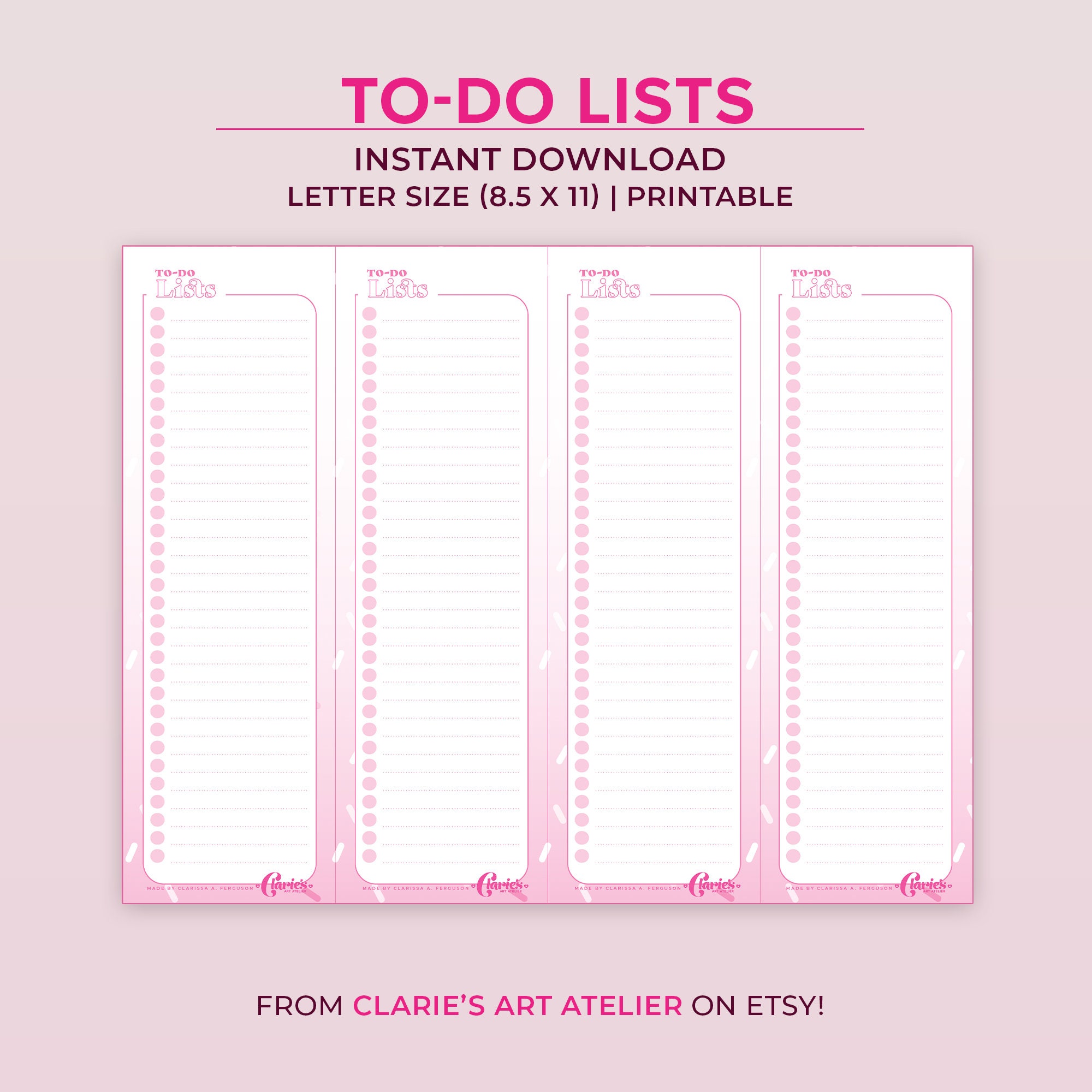 Weekly Planner, Memo Notes & To-do Lists Bundle Pack - Etsy